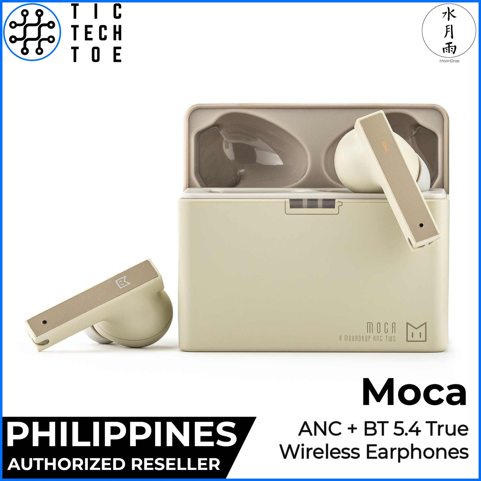 Moondrop Moca HiFi True Wireless ANC Bluetooth 5.4 Noise Reduction Wir ...